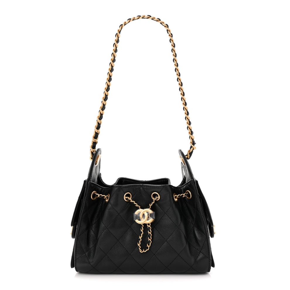 Chanel Caviar Quilted Mini Chanel 25 Handbag Black 1784513 – FASHIONPHILE