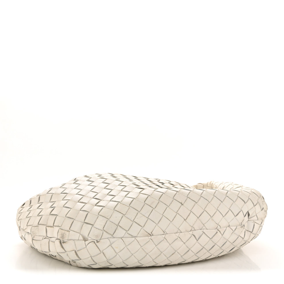 Bottega Veneta Nappa Intrecciato Small Jodie White 1805704 – FASHIONPHILE