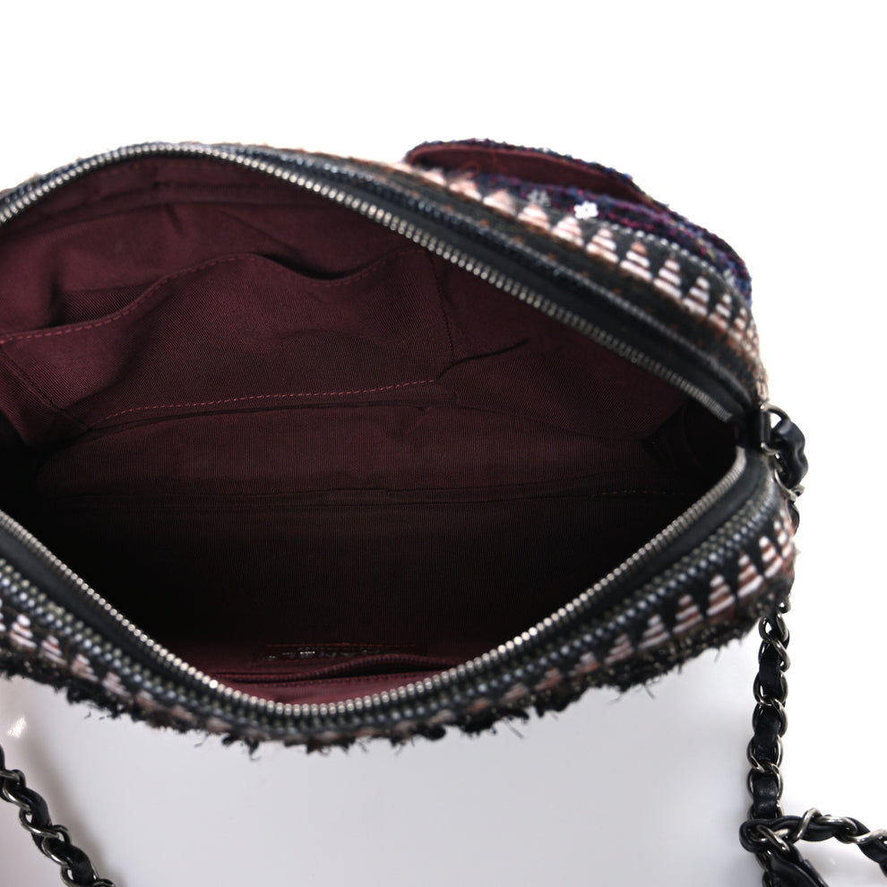 Chanel Tweed Quilted Paris Dallas CC Camera Case Black Multicolor ...
