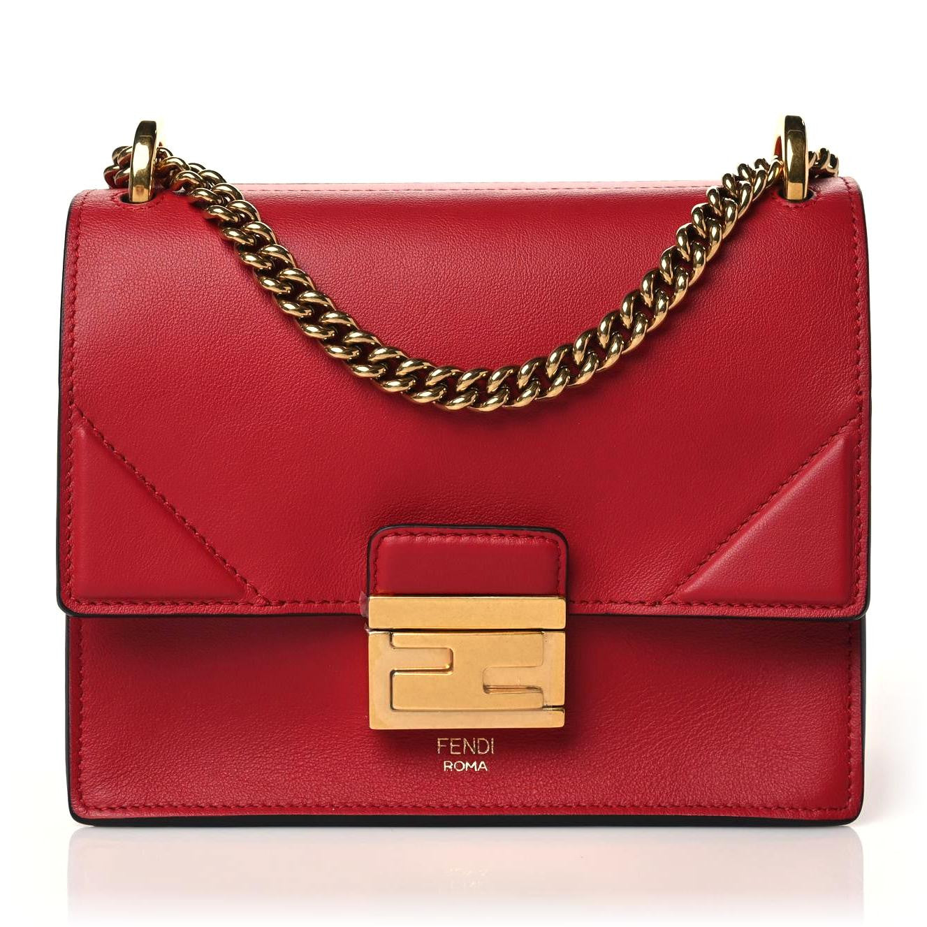 Fendi Vitello Grace Matte Small Kan U Shoulder Bag Fragola 1125947 ...