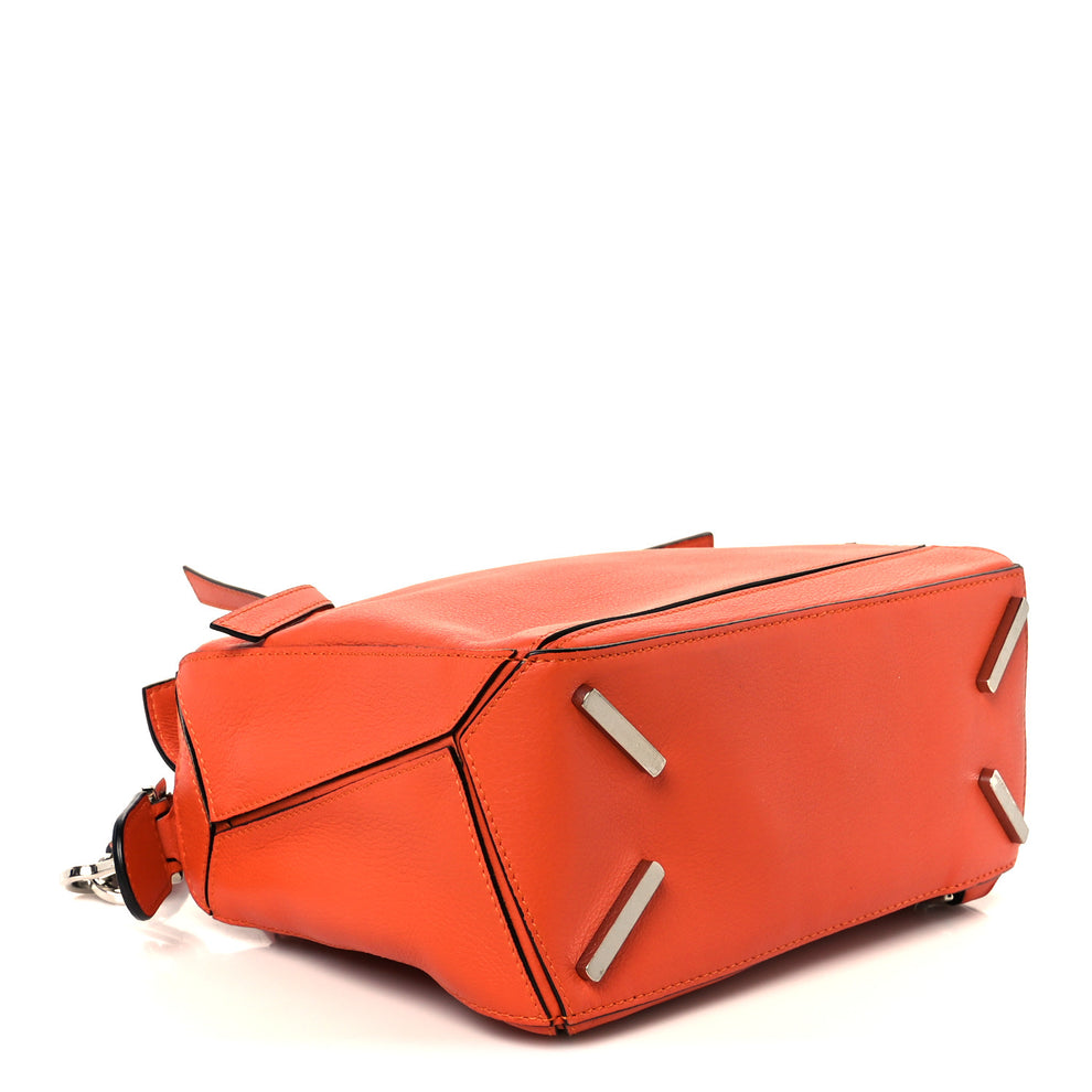 Loewe Calfskin Small Puzzle Bag Orange 1737105 – FASHIONPHILE