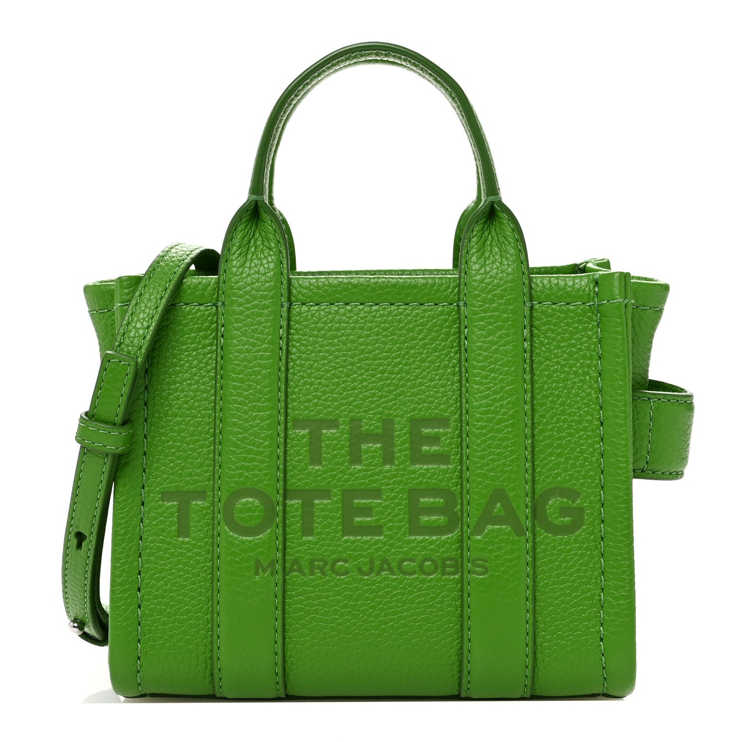 Marc Jacobs Grained Calfskin Mini The Tote Bag Kiwi 1677293 – FASHIONPHILE