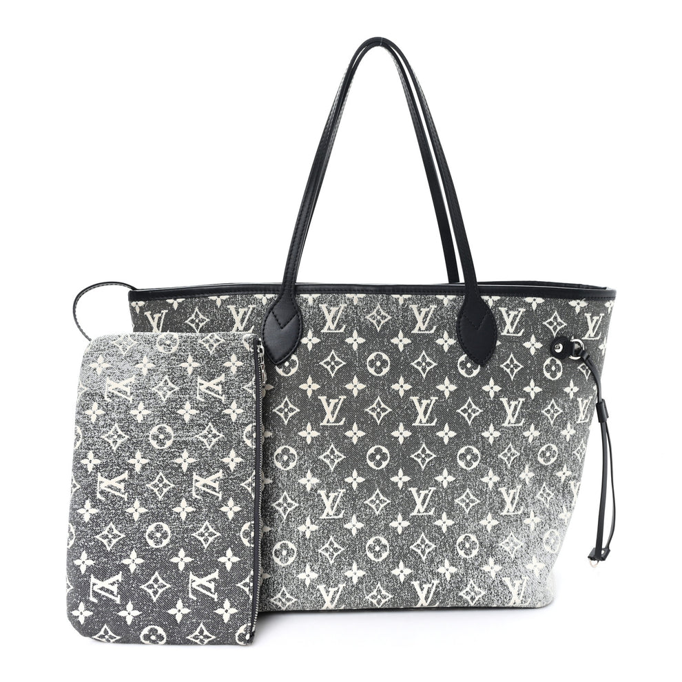 Louis Vuitton Denim Monogram Jacquard Neverfull MM Grey 1863957 ...