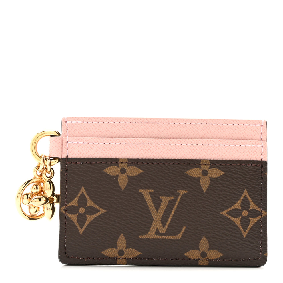 Louis Vuitton Monogram LV Charms Card Holder Rose Ballerine 1799454 ...