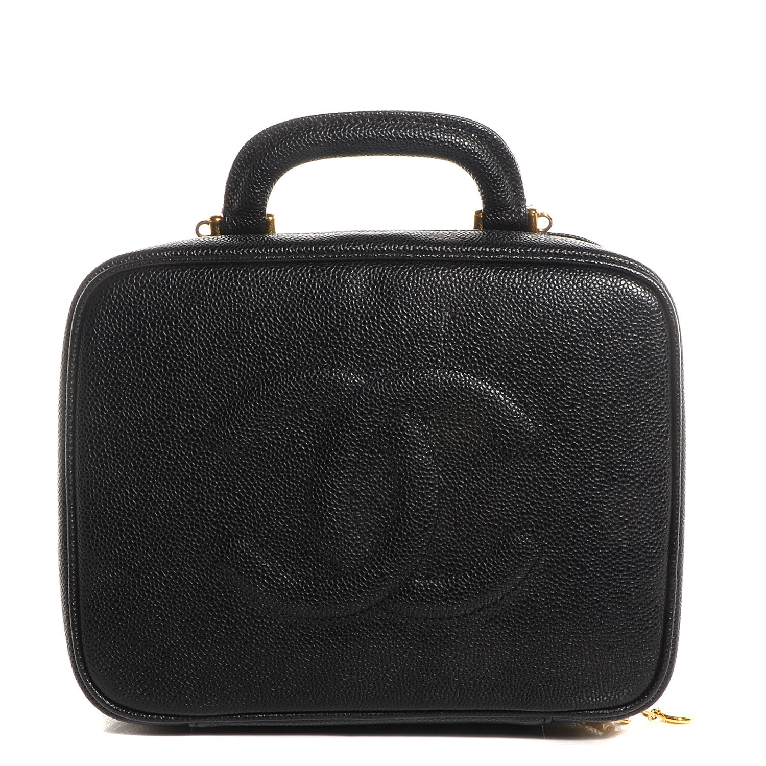 Chanel Caviar Cosmetic Train Case Black 78198 – FASHIONPHILE