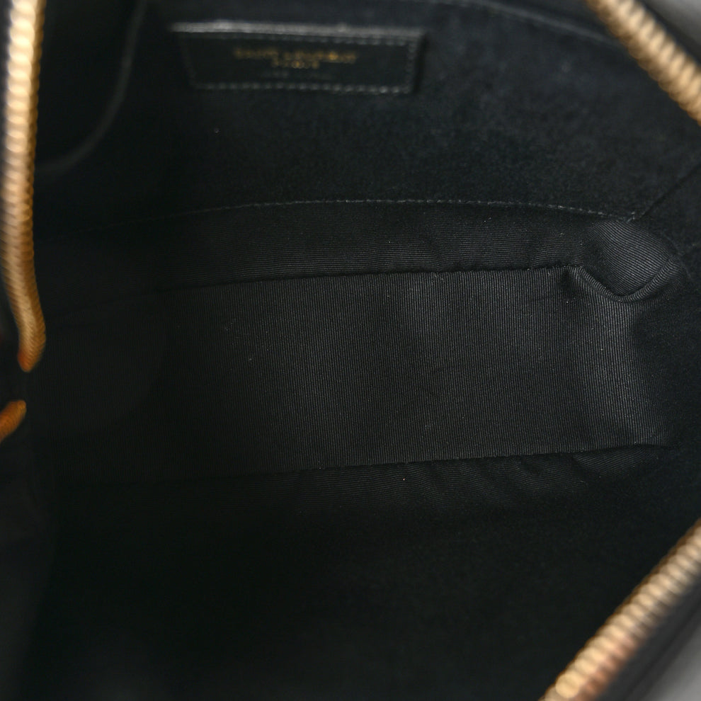 Saint Laurent Grained Lambskin Monogram Lou Camera Bag Black 1790824 ...