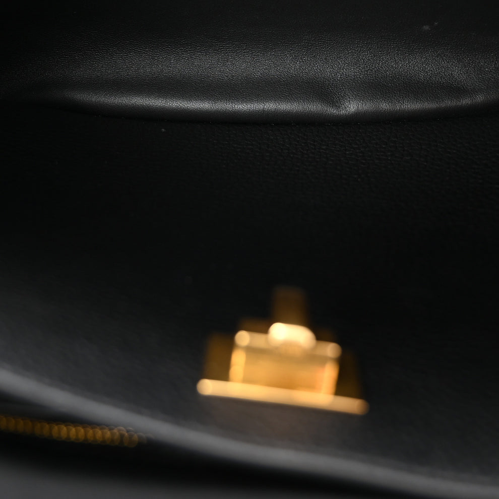 Balenciaga Grained Calfskin Small Rodeo Top Handle Handbag Black ...