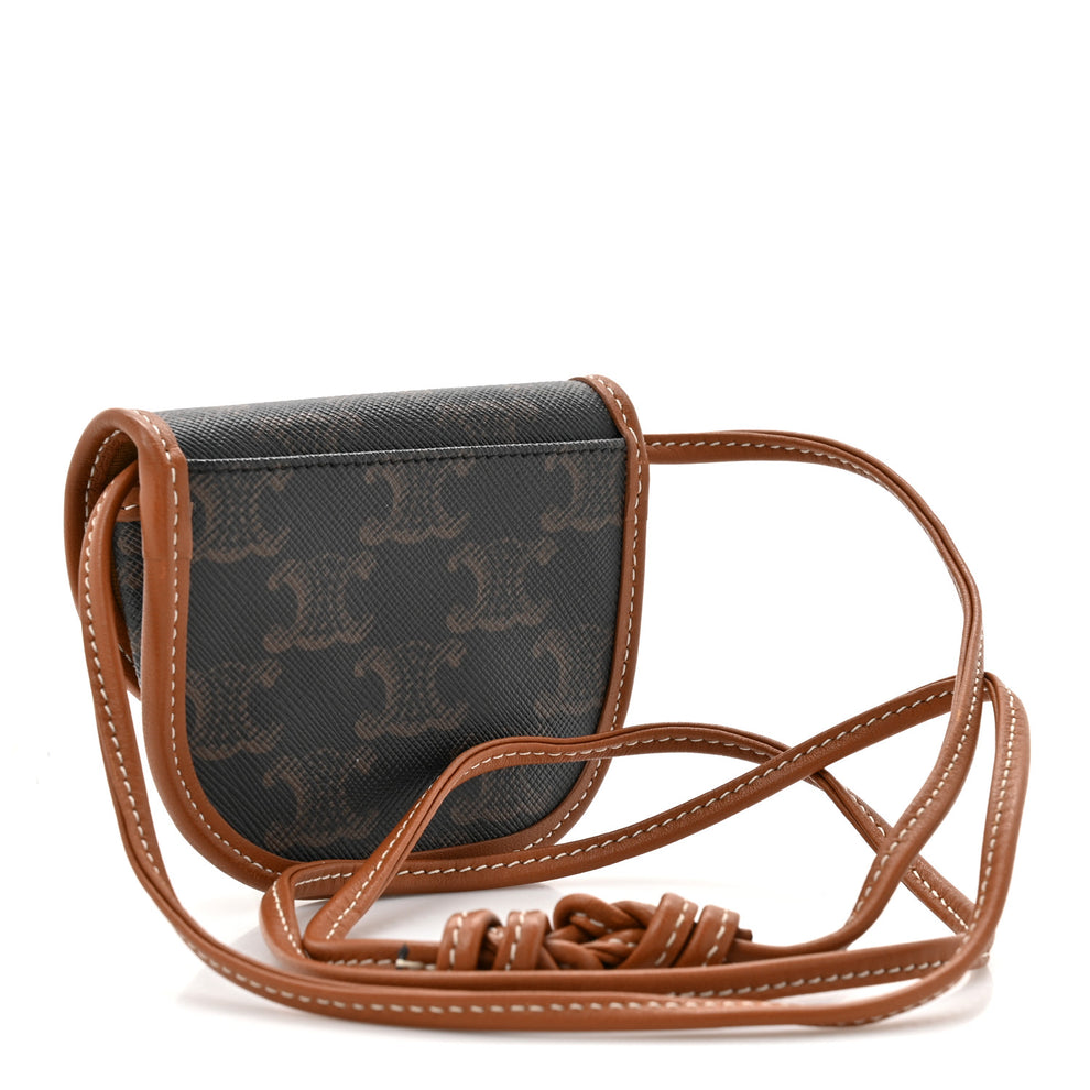 Celine Canvas Calfskin Triomphe Airpod Case Tan 1809839 – FASHIONPHILE