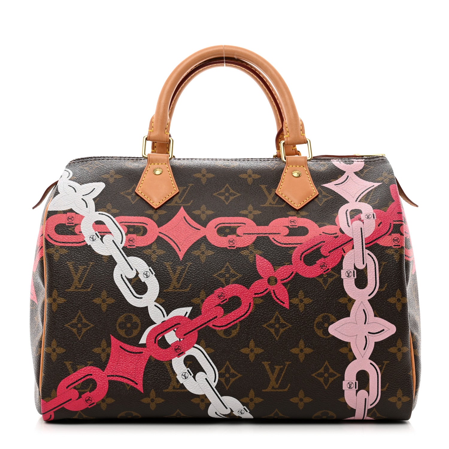 Louis Vuitton Monogram Bay Speedy 30 Rose Ballerine Poppy 1397752 ...