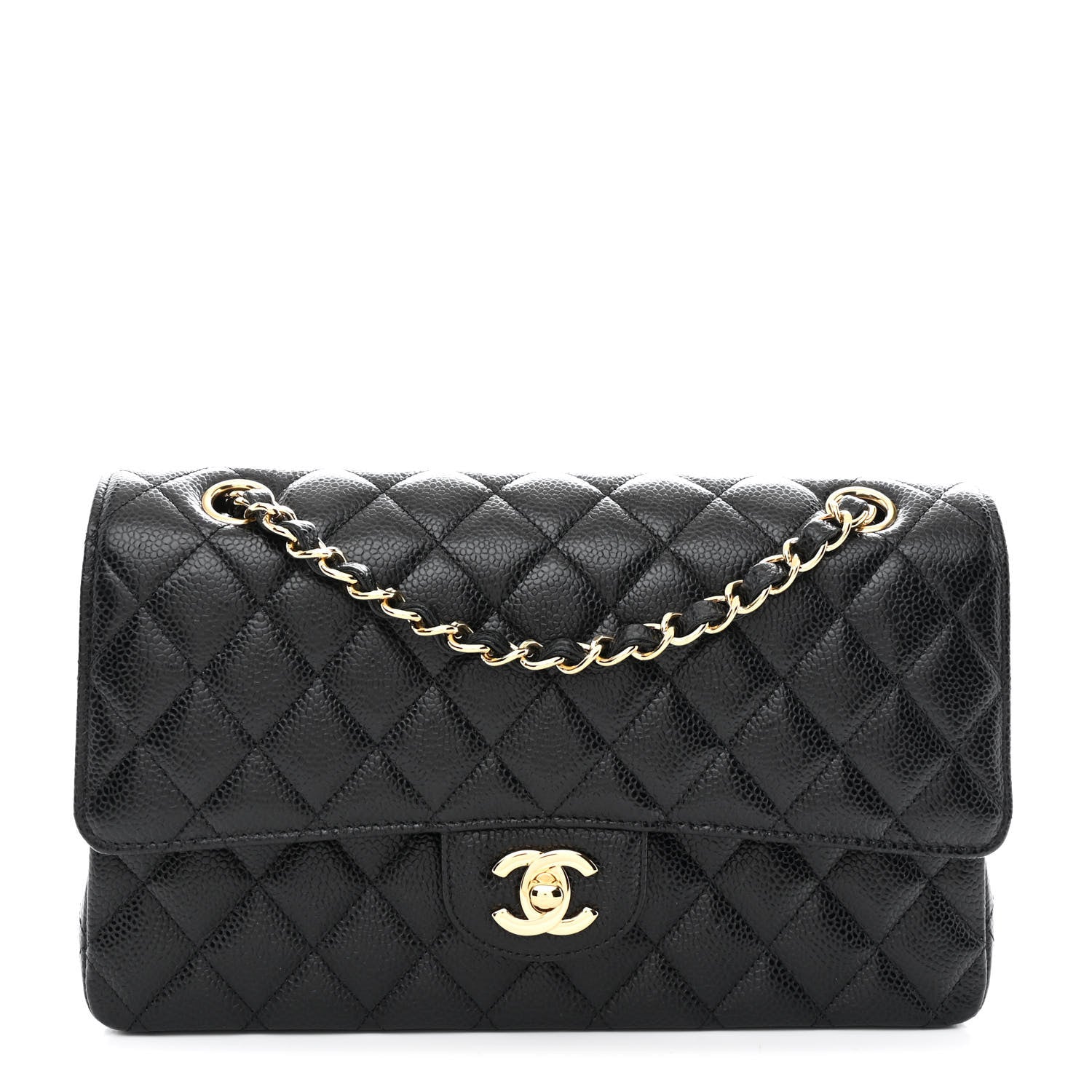Chanel Caviar Quilted Medium Double Flap Black 1791250 – FASHIONPHILE