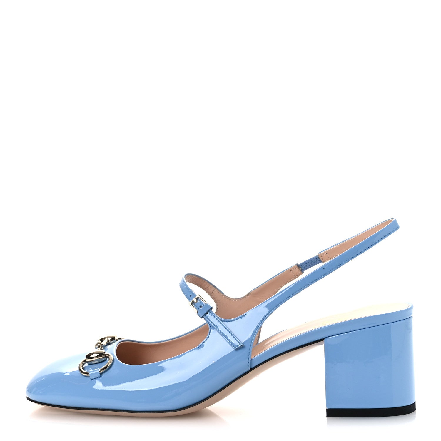 Gucci Vernice Crystal Horsebit Charlotte 42mm Slingback Pumps 40.5 ...