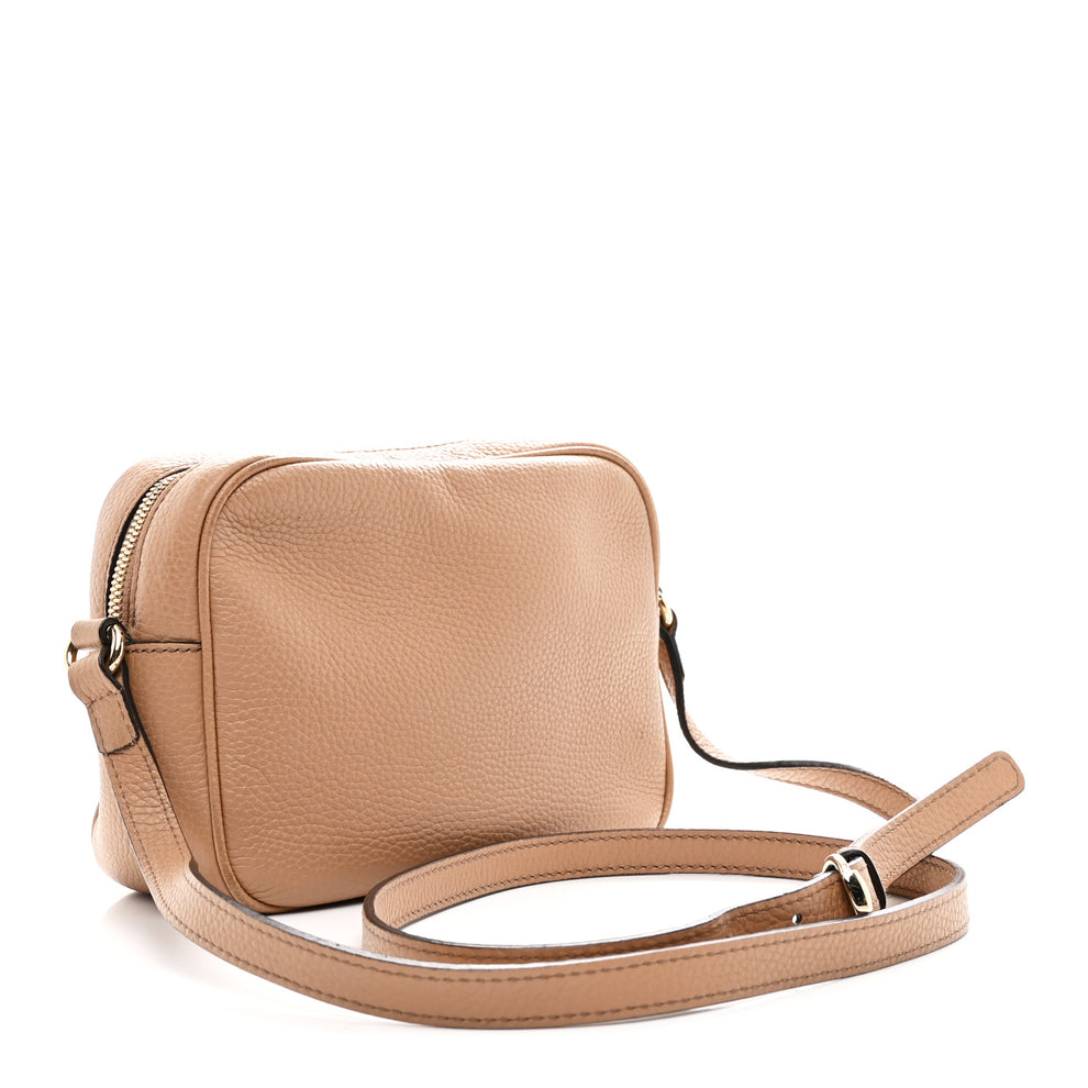 Gucci Pebbled Calfskin Small Soho Disco Bag Rose Beige 1865760 ...