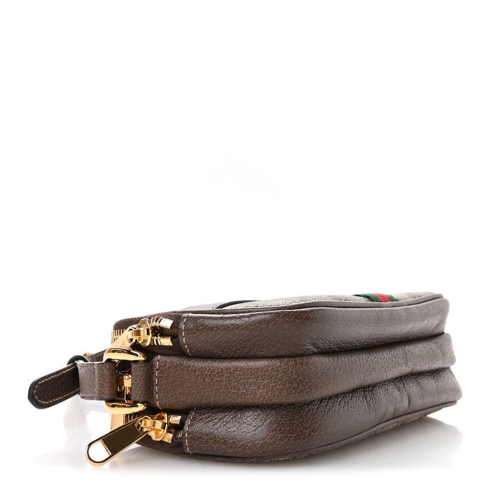 Gucci GG Supreme Monogram Web Mini Ophidia GG Bag Brown 1778015 ...