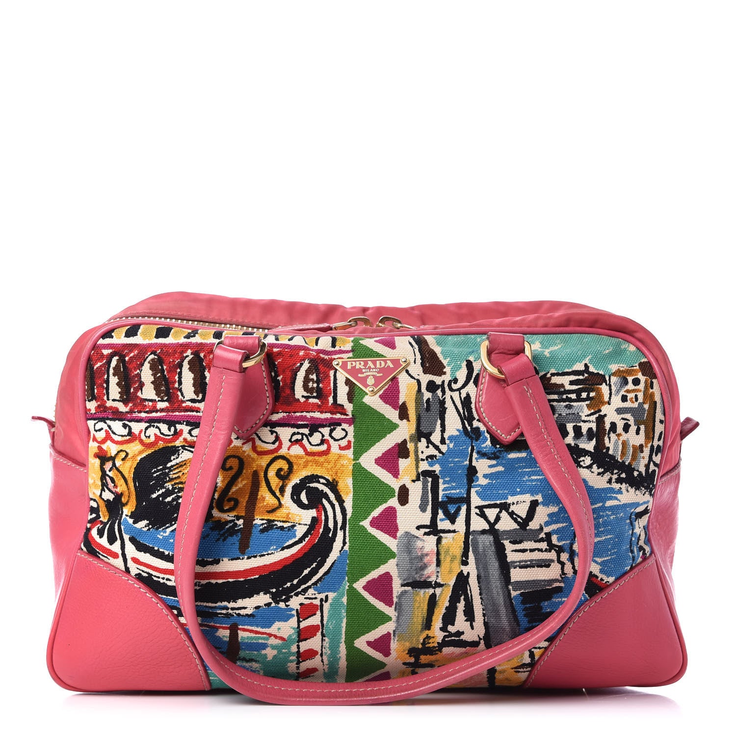 Prada Canapa Semitracolla St Venez Tote Giada Peonia 733580 – FASHIONPHILE