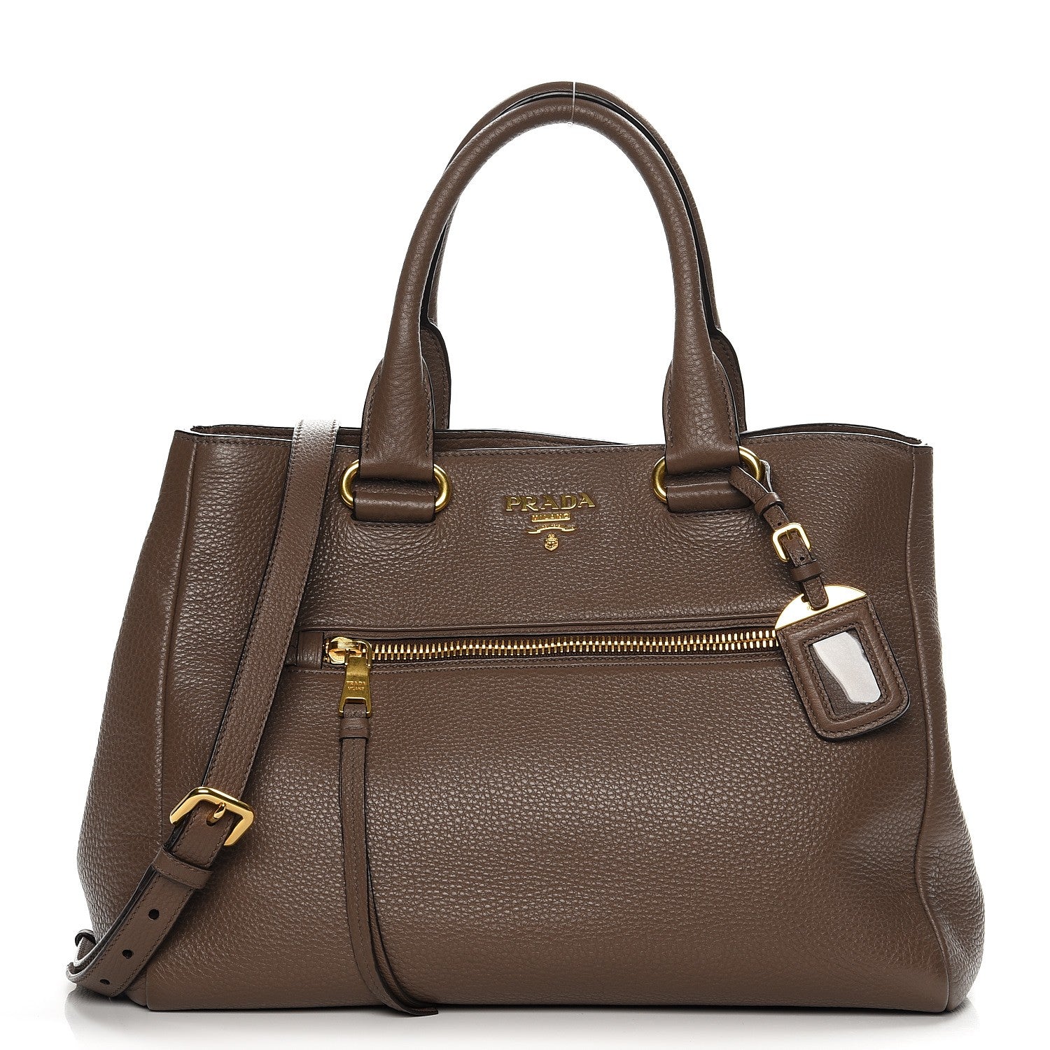 Prada Vitello Daino Shopping Tote Bambu 220511 – FASHIONPHILE