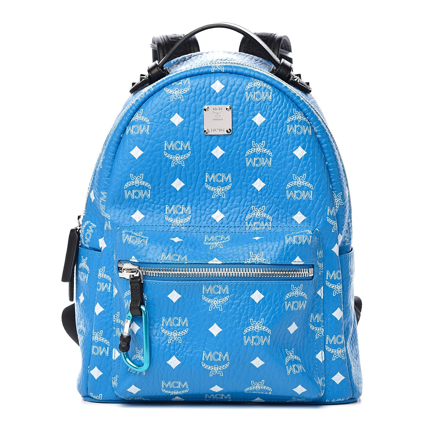 MCM Visetos Small Stark Backpack Blue 516001 – FASHIONPHILE