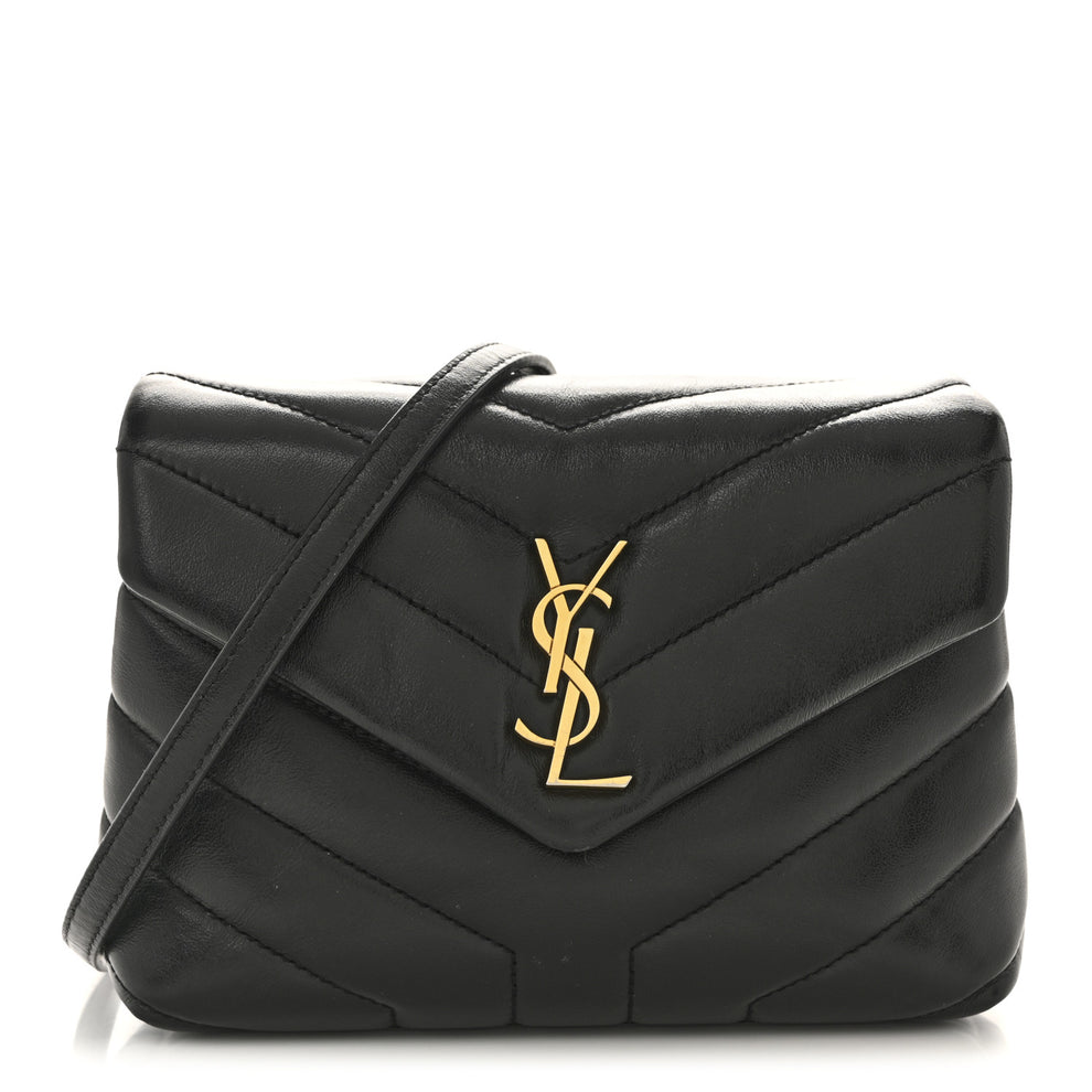 Saint Laurent Calfskin Y Quilted Monogram Toy Loulou Crossbody Bag ...