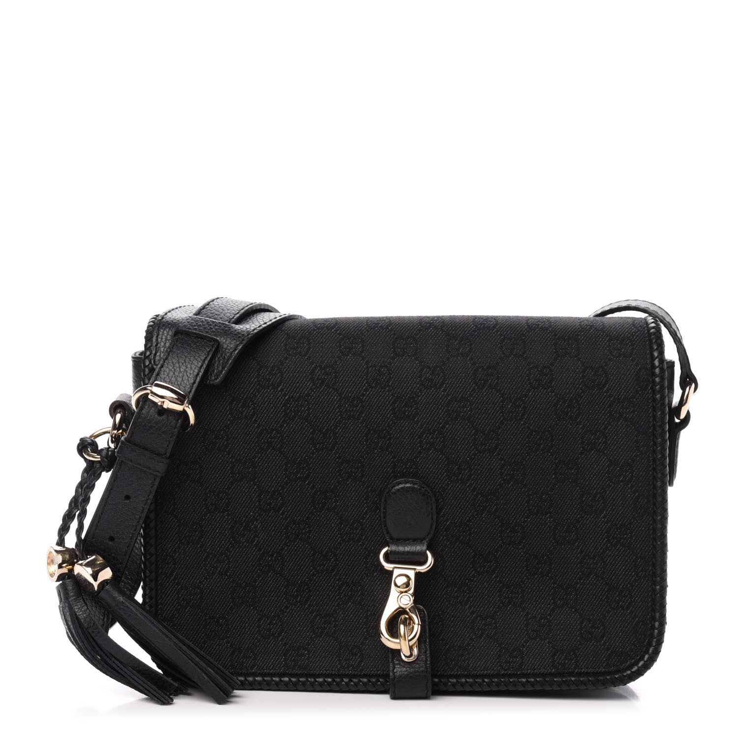Gucci Monogram Medium Marrakech Messenger Bag Black 695783 – FASHIONPHILE