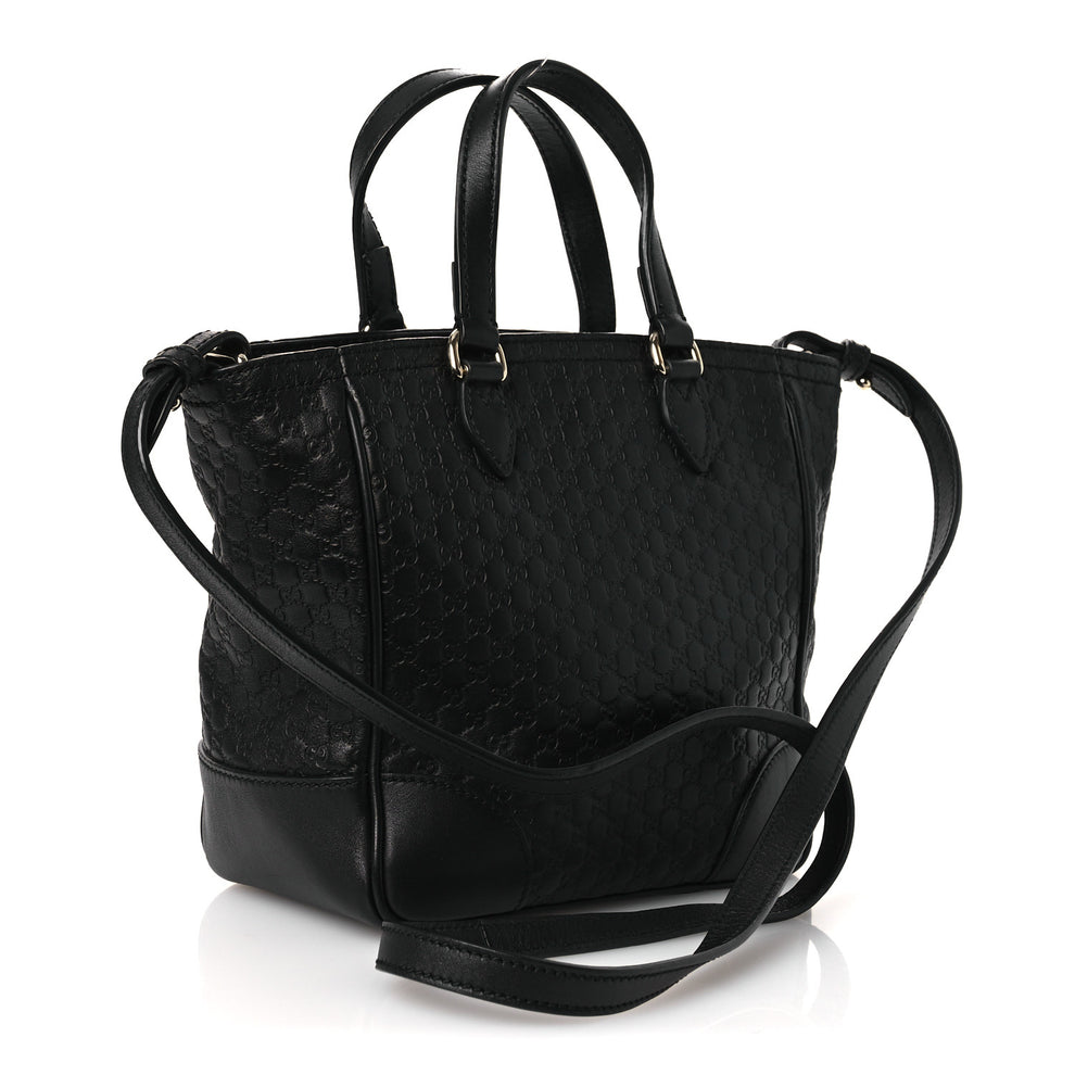 Gucci Microguccissima Small Bree Tote Black 1842249 – FASHIONPHILE