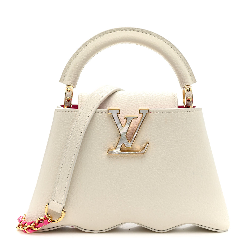 Louis Vuitton Taurillon Capucines Capushell Mini White 1803580 ...