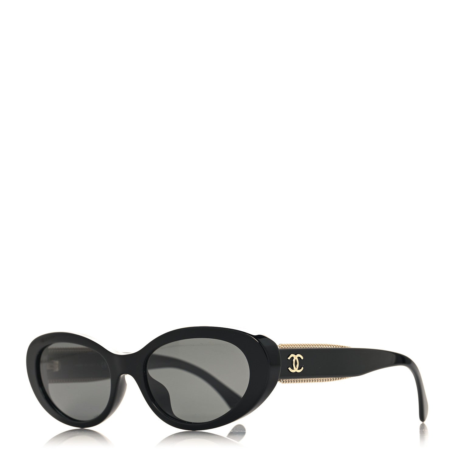 Chanel Acetate Oval Sunglasses 5515-A Black 1657189 – FASHIONPHILE