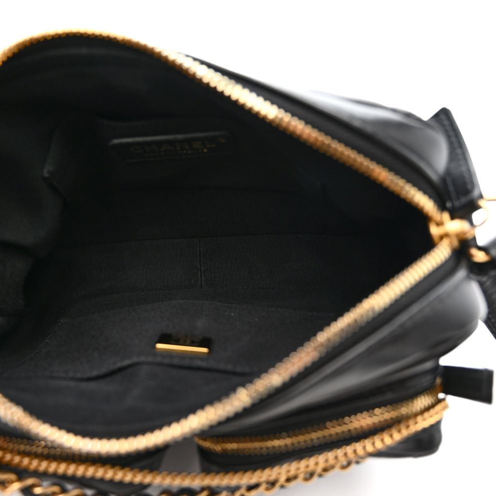 Chanel Calfskin Quilted Large Camera Case Black 1795372 – FASHIONPHILE