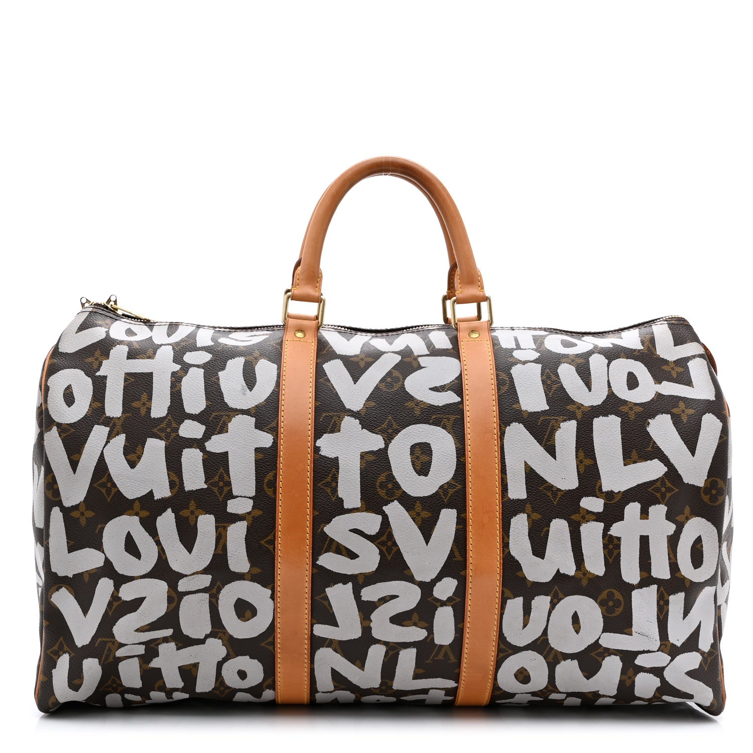 Louis Vuitton Monogram Graffiti Keepall 50 Silver 1742777 – FASHIONPHILE