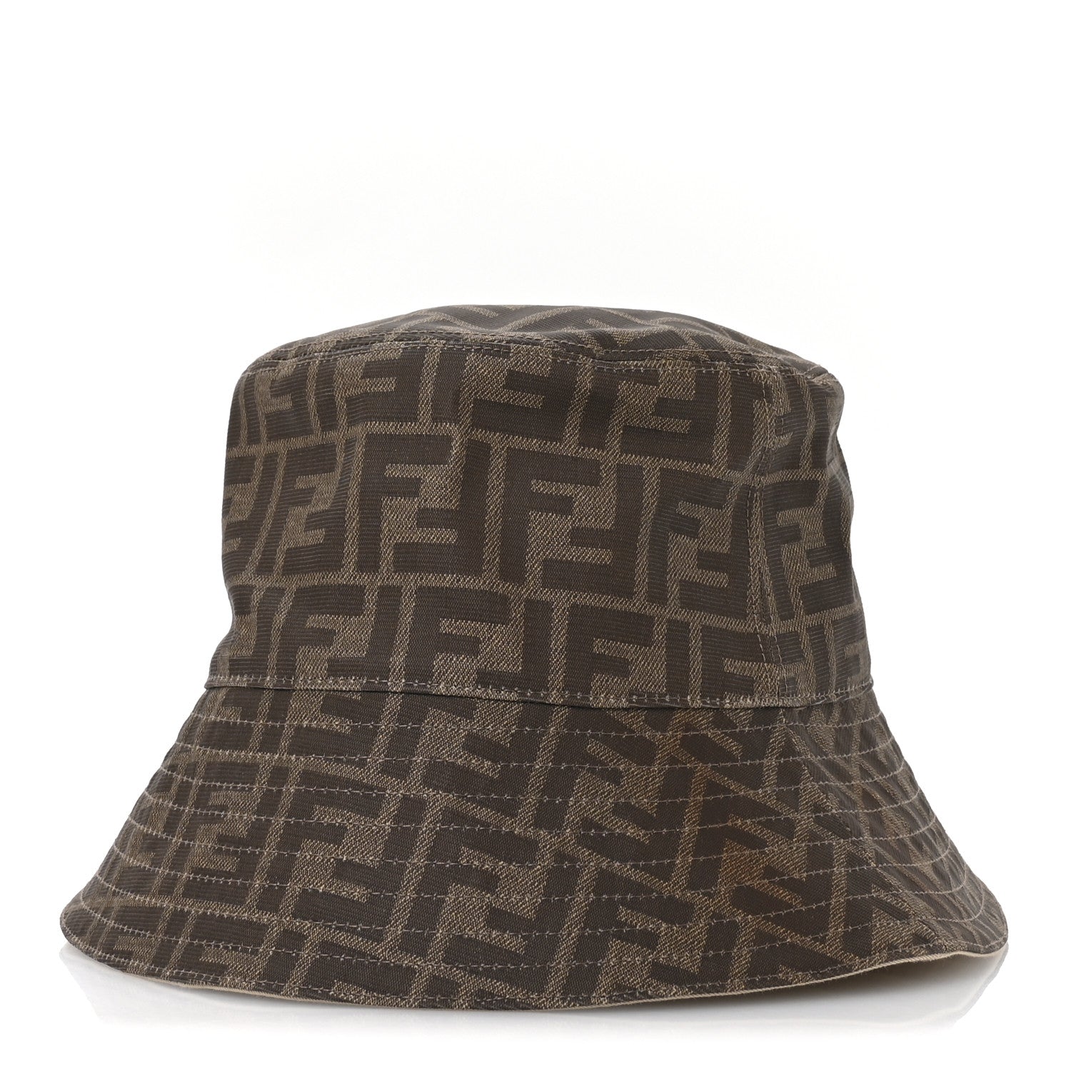 Fendi Technical Fabric FF Bucket Hat M Tobacco 1727951 – FASHIONPHILE