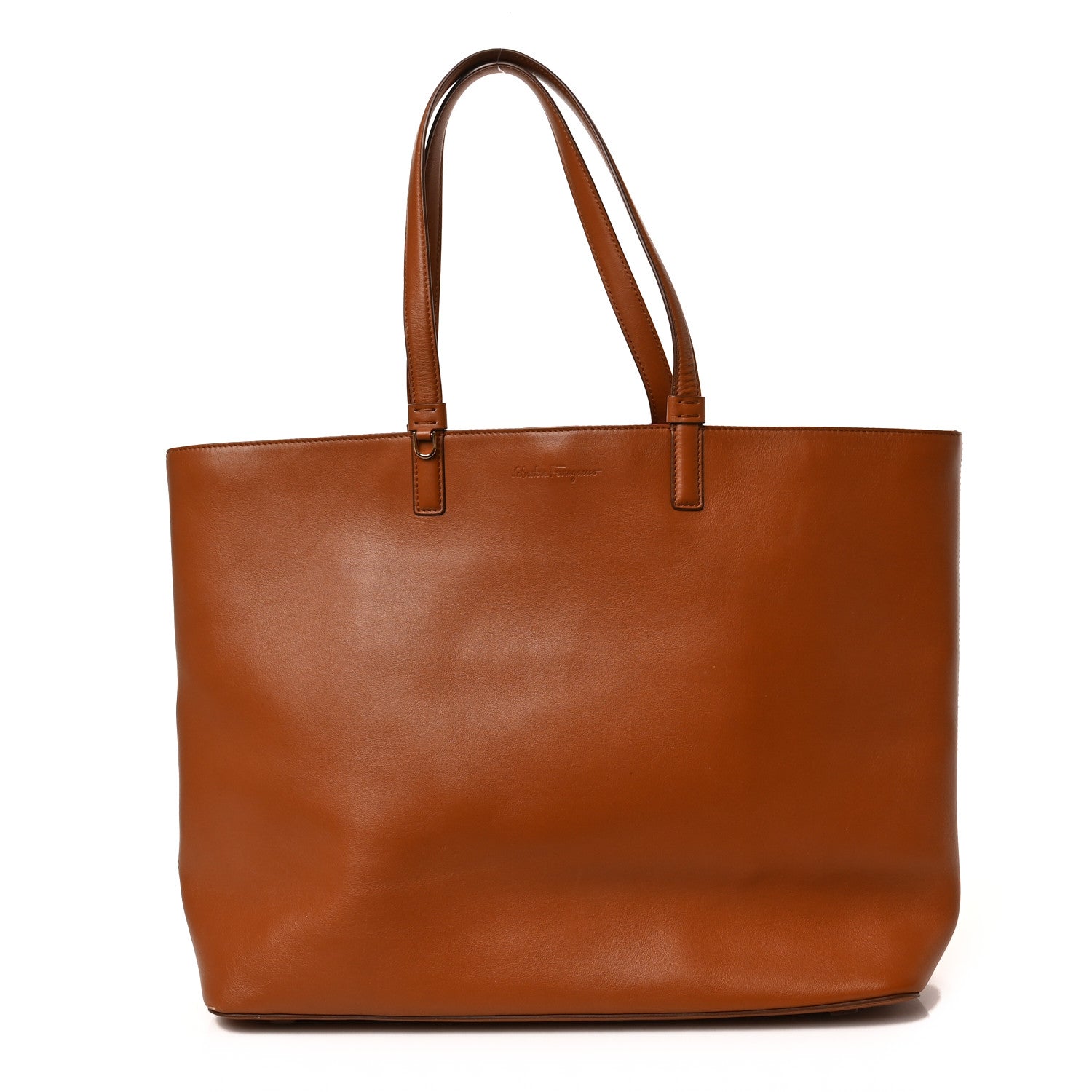 Salvatore Ferragamo Calfskin Scarlet Tote Sella 1337879 – FASHIONPHILE