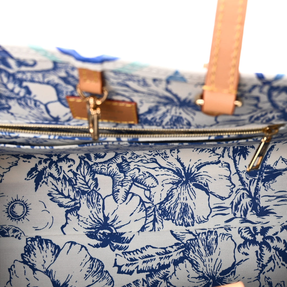 Louis Vuitton Monogram Tiles By The Pool Onthego MM Lagoon Blue 1839093 ...