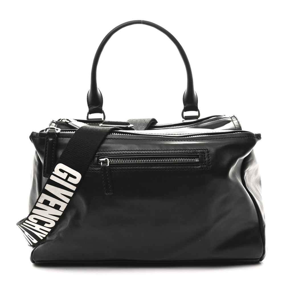 Givenchy Calfskin Medium Pandora Logo Strap Black 1787925 – FASHIONPHILE