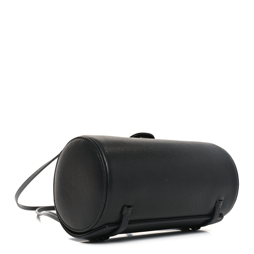 Chanel Shiny Caviar Preppy Coco Small Bowling Bag Black 1815400 ...