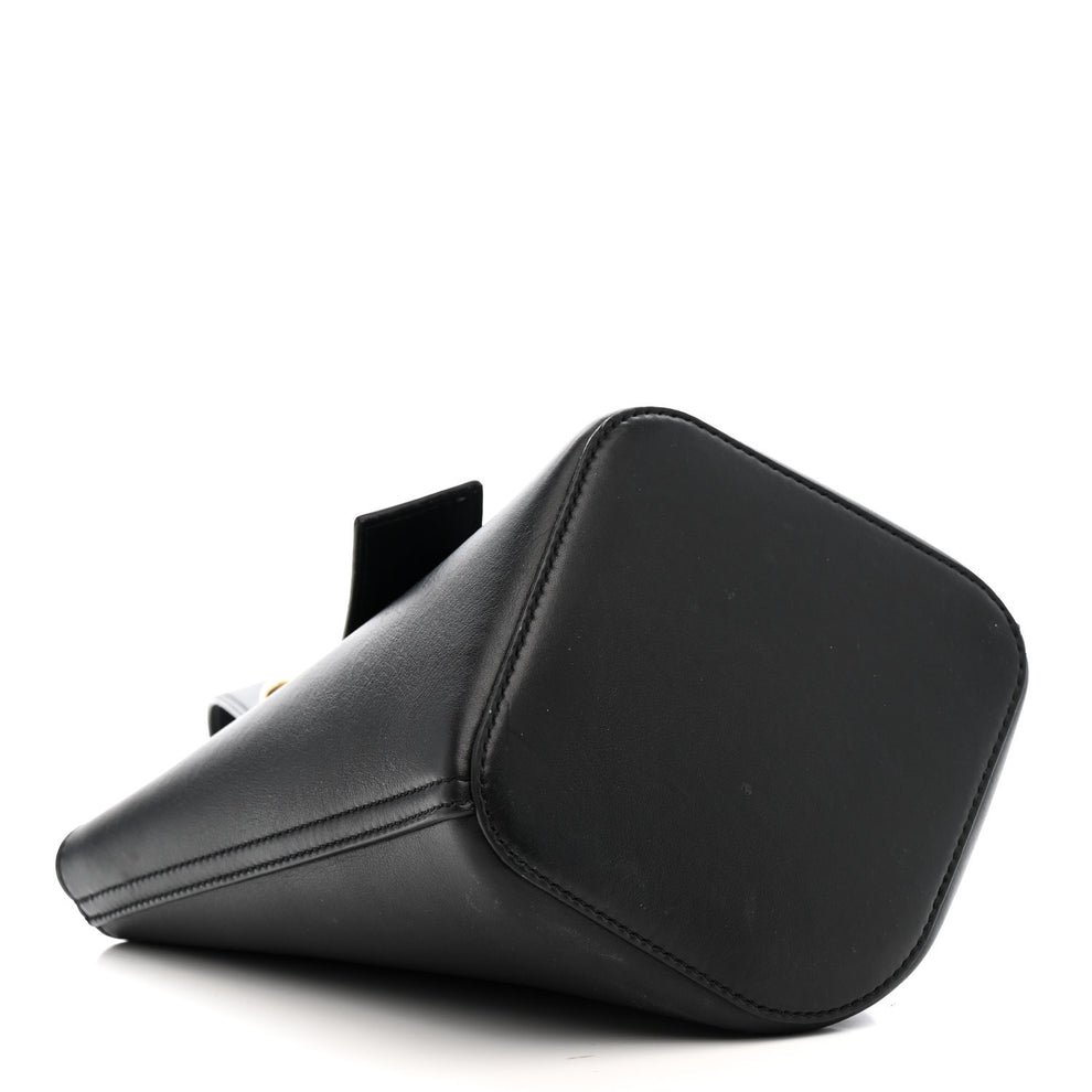 Loewe Soft Grained Calfskin Mini Pebble Bucket Bag Black 1792173 ...