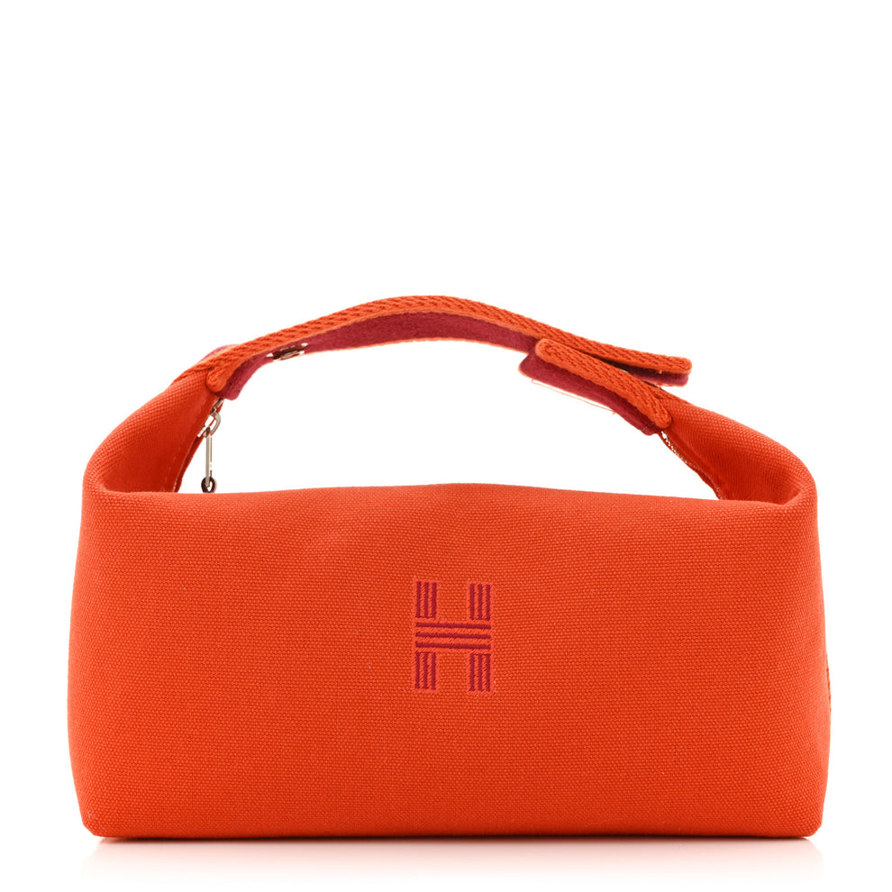 Hermes Canvas Small Bride-A-Brac Pouch Orange Burgundy 1791648 ...