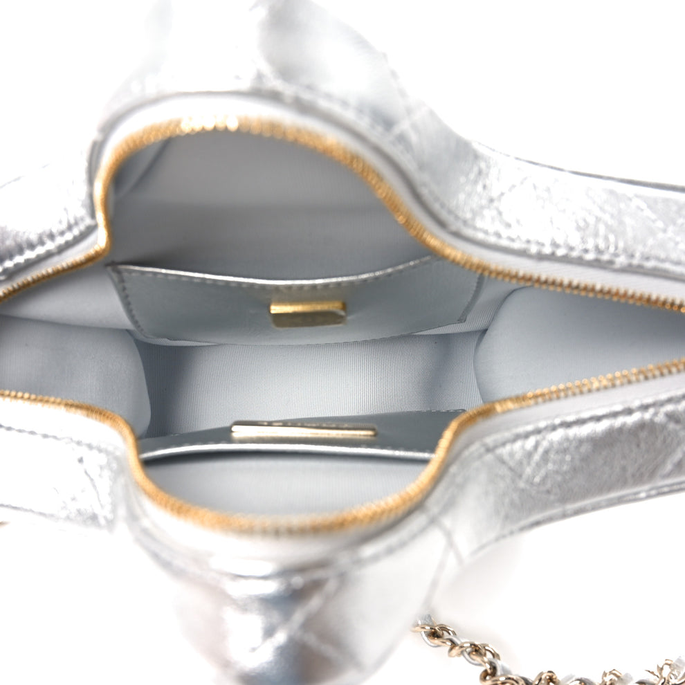 Chanel Metallic Lambskin Walk Of Fame Bag Silver 1777897 – FASHIONPHILE