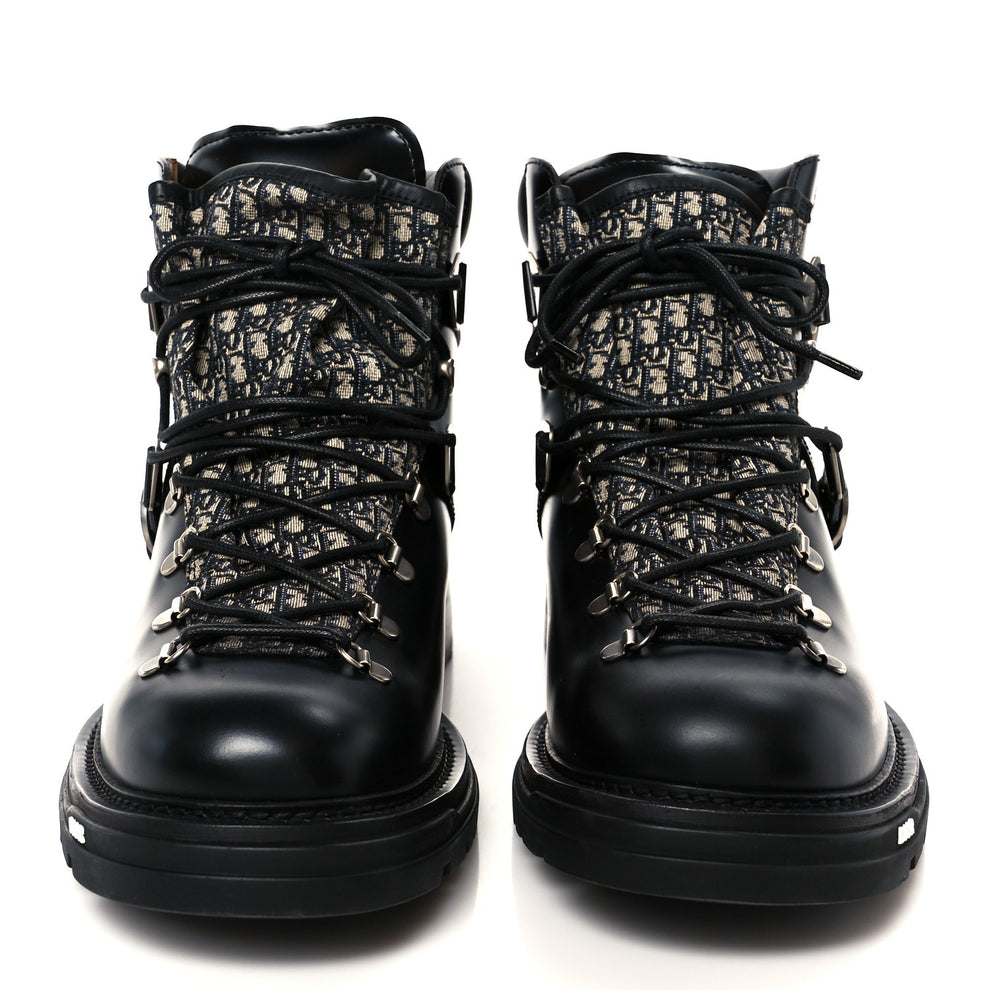 Christian Dior Oblique Calfskin Mens Explorer II Buckle Hiking Boots 45 ...