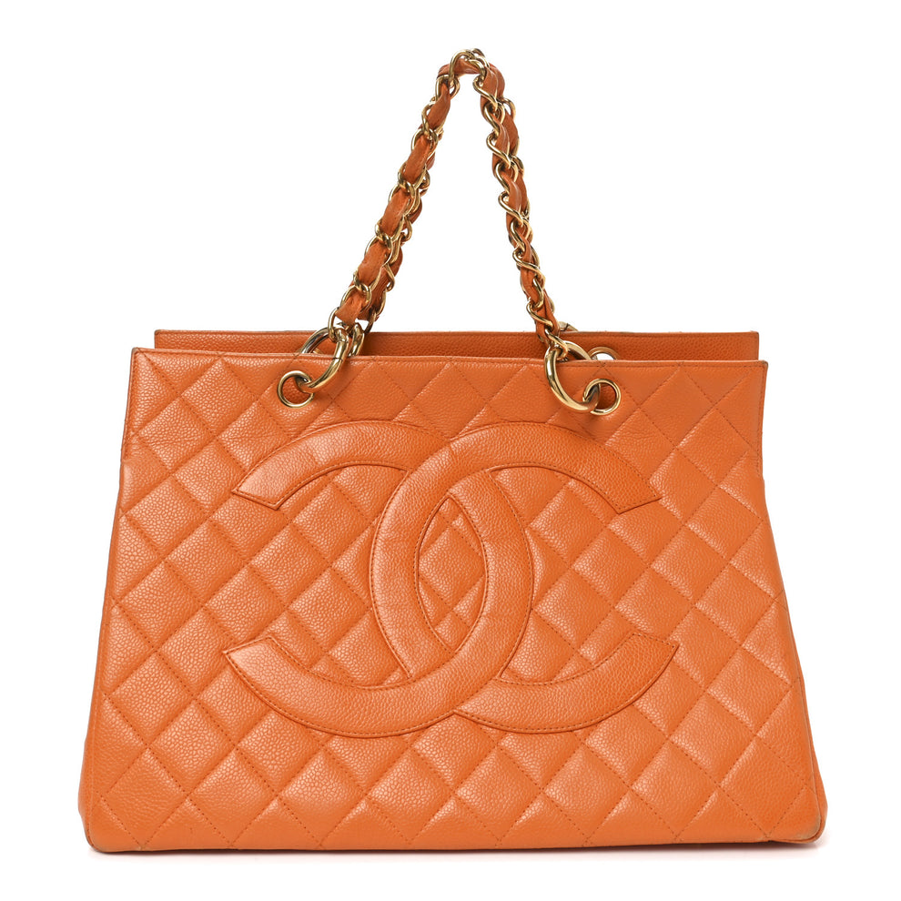 Chanel Caviar Quilted Timeless CC Tote Orange 1775222 – FASHIONPHILE