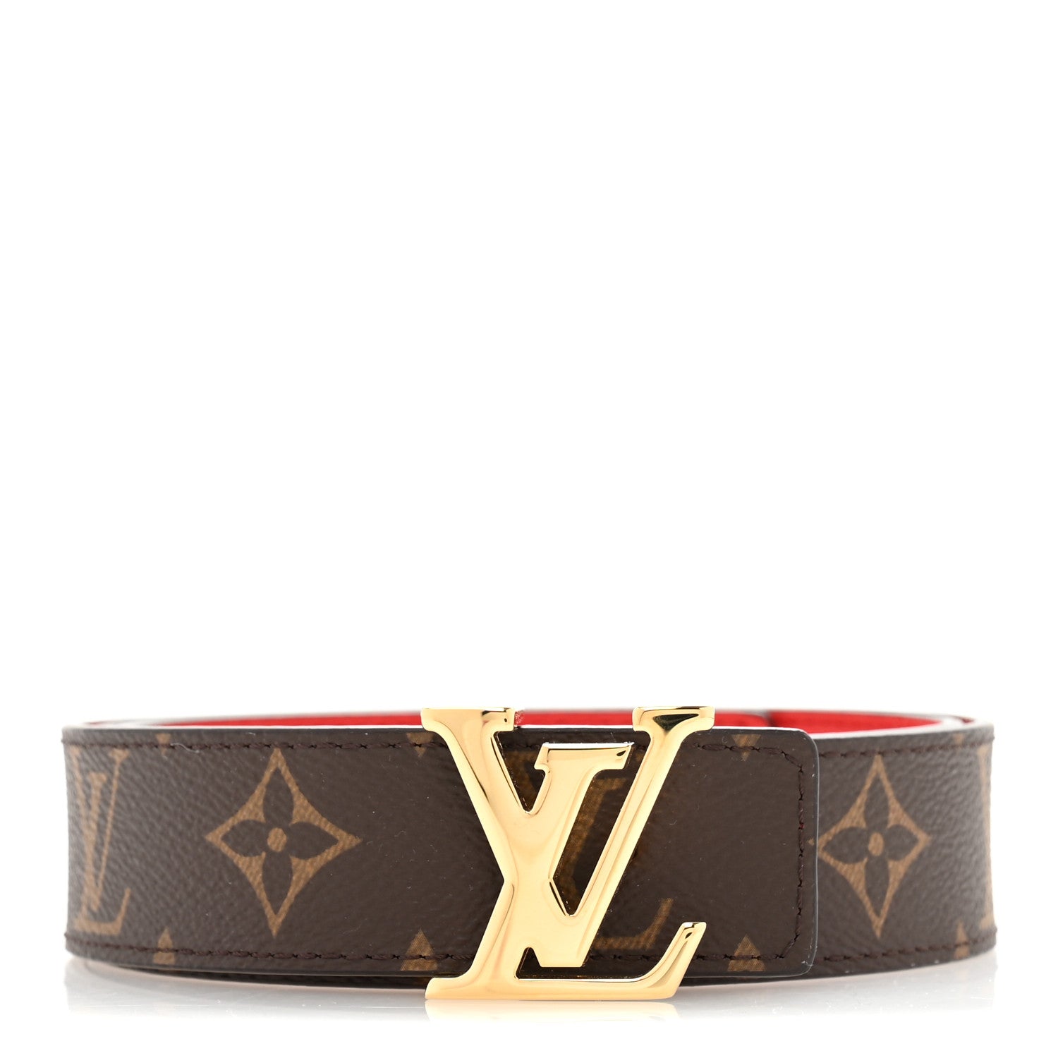 Louis Vuitton Monogram 30mm LV Initiales Reversible Belt 85 34 ...