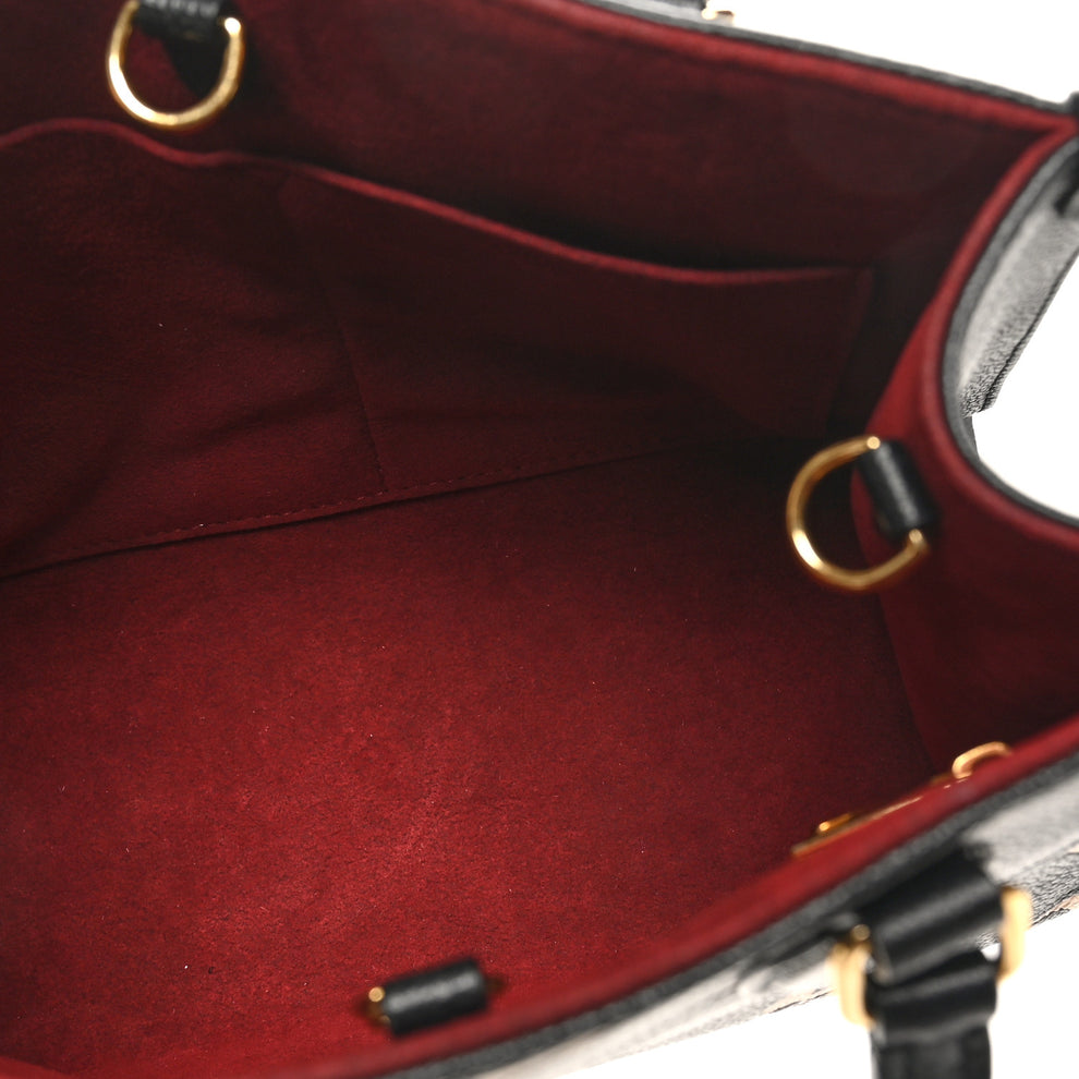 Louis Vuitton Empreinte Monogram Giant Onthego PM Black Beige 1793596 ...