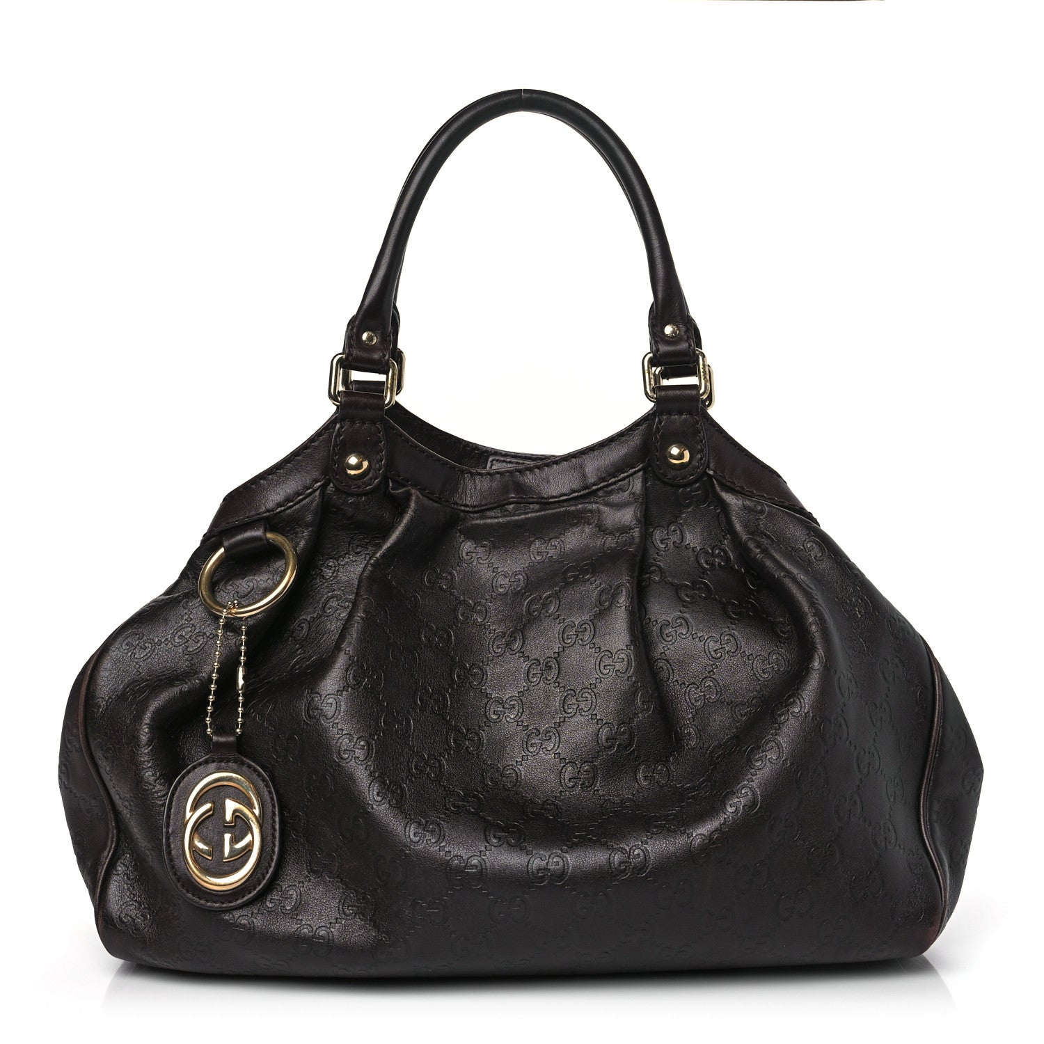 Gucci Guccissima Medium Sukey Tote Brown 1471423 – FASHIONPHILE