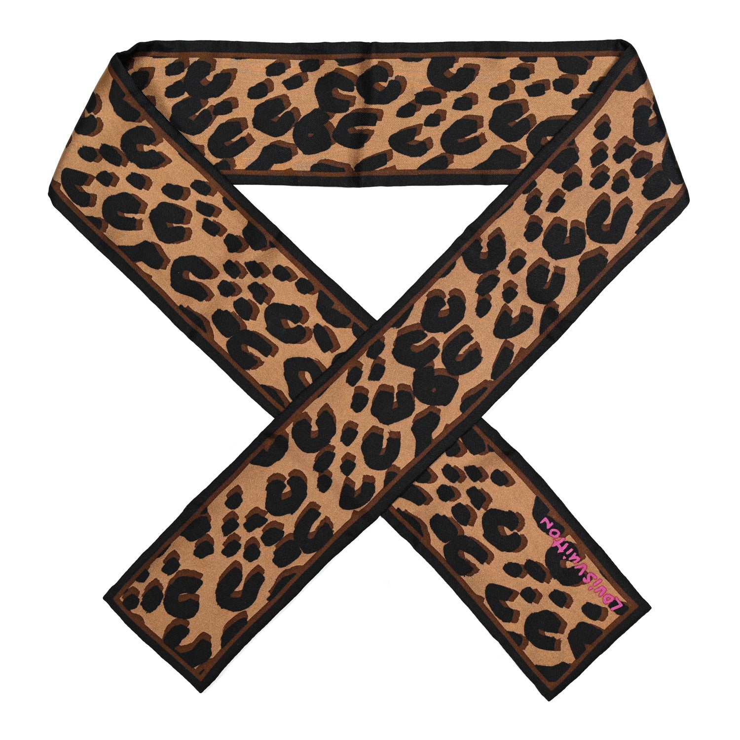 Louis Vuitton Silk Leopard Bandeau Scarf Marron 1325455 – FASHIONPHILE