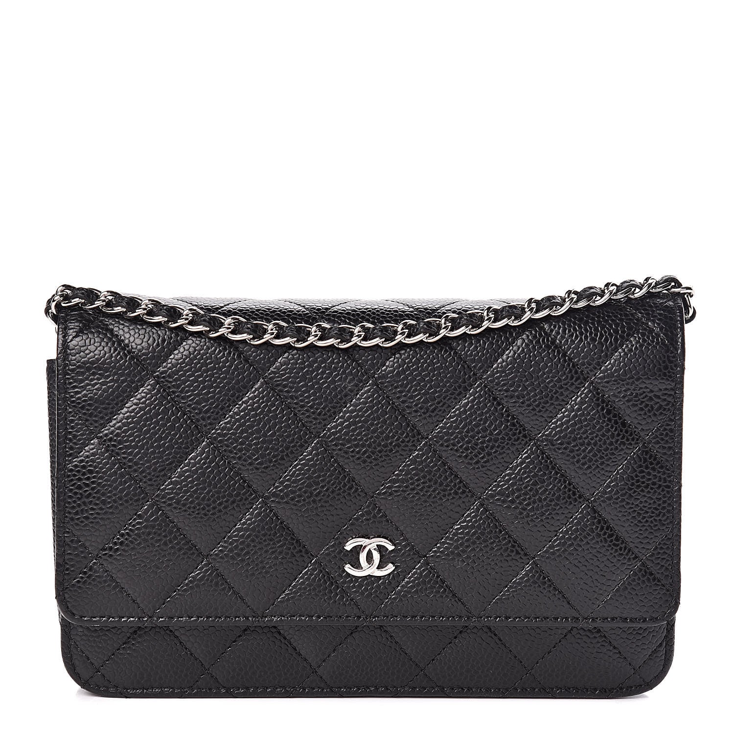 Chanel Caviar Quilted Wallet On Chain WOC Black 444014 – FASHIONPHILE