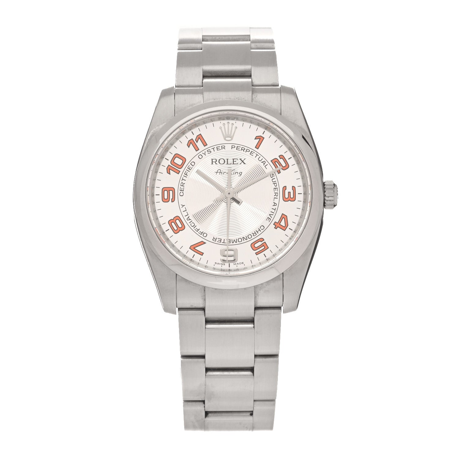 Rolex Stainless Steel 34mm Air-King Oyster Perpetual Watch Concentric ...