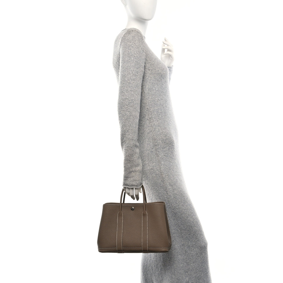 Hermes Negonda Garden Party 30 TPM Etoupe 1797680 – FASHIONPHILE