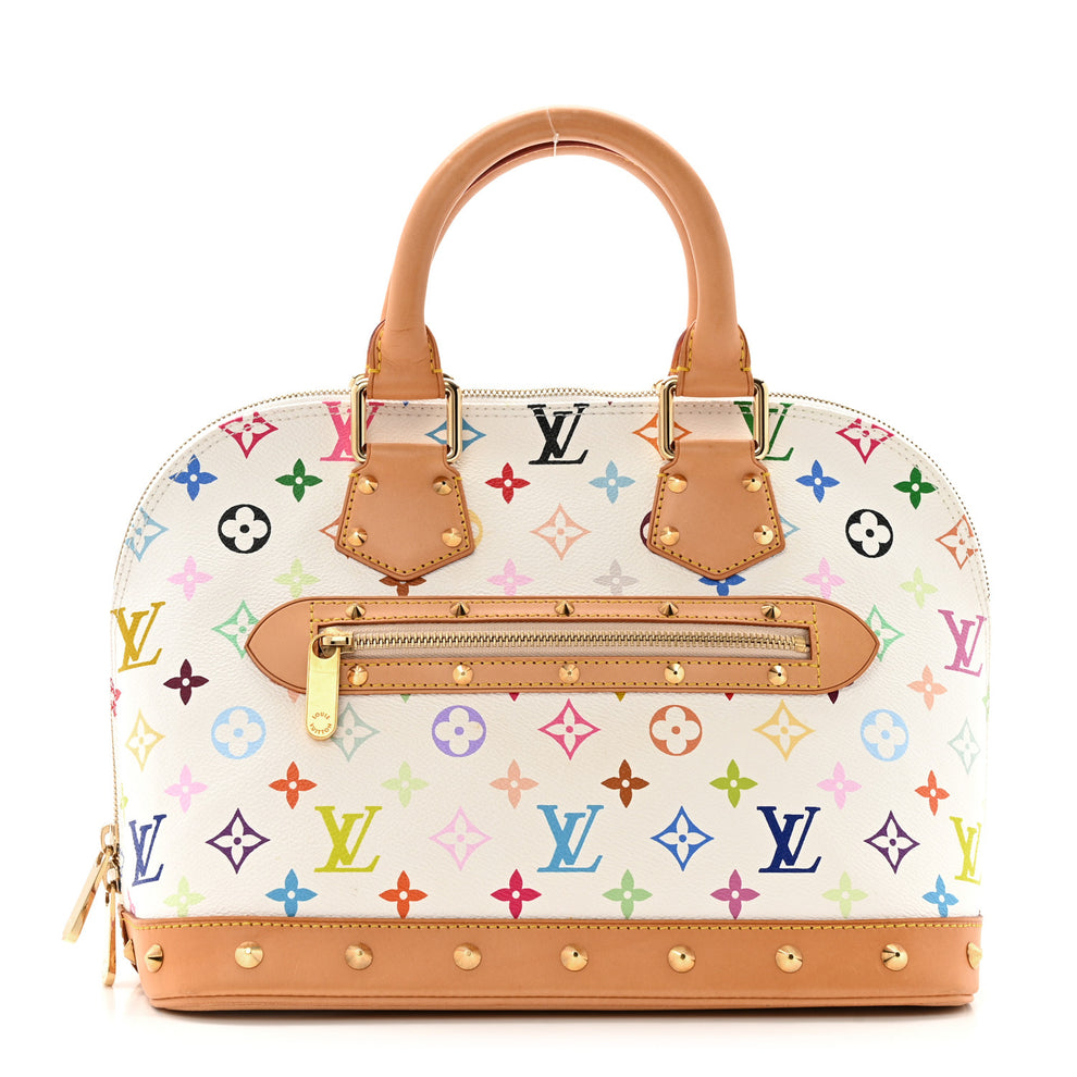 Louis Vuitton Monogram Multicolor Alma White 1791413 – FASHIONPHILE