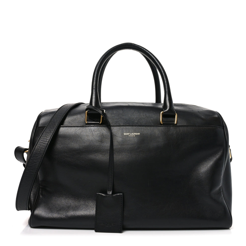 Saint Laurent Calfskin Classic Duffle 6 Black 1802106 – FASHIONPHILE