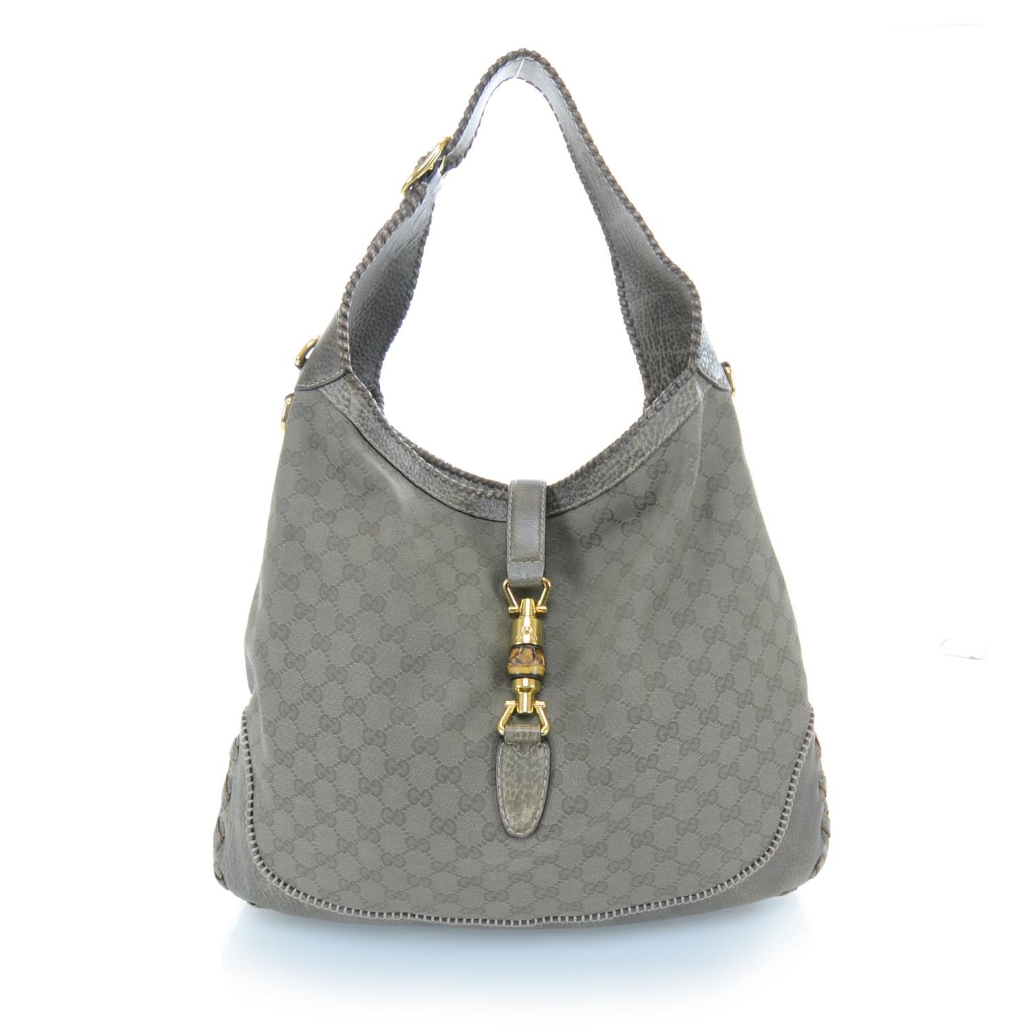 Gucci Monogram Large New Jackie Hobo Bag 28648 – FASHIONPHILE