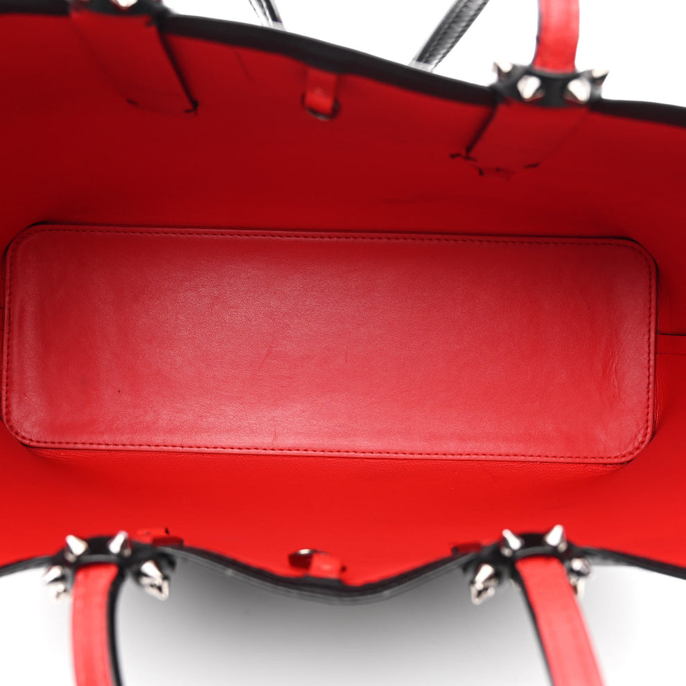 Christian Louboutin Calfskin Loubinthesky East West Cabata Tote Black ...