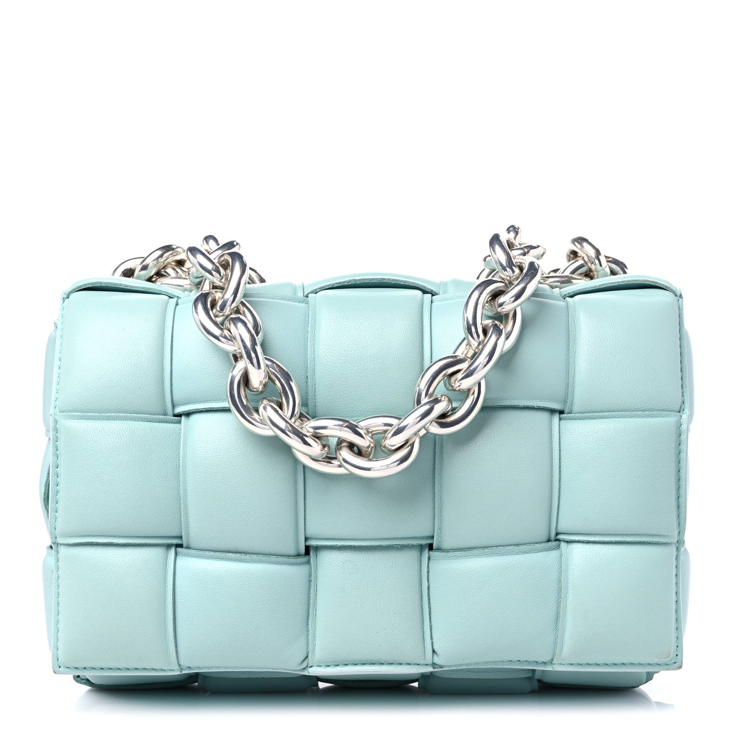 Bottega Veneta Lambskin Maxi Intreccio Padded Chain Cassette Crossbody ...