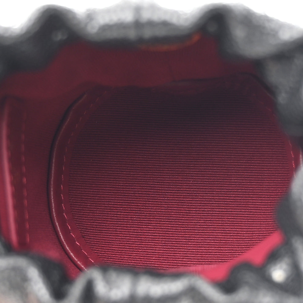 Chanel Caviar Quilted Twist Your Buttons Micro Bucket Bag Black 1797325 ...